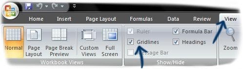 Turn Off Gridlines in Excel ~ Stacy DuBois' Tech Blog