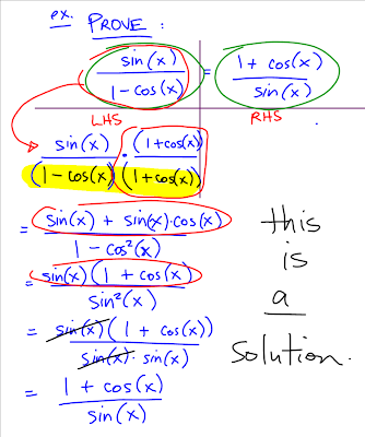 Grade 12 Pre-Calculus Math 0910: Trig Identities (more notes, examples ...