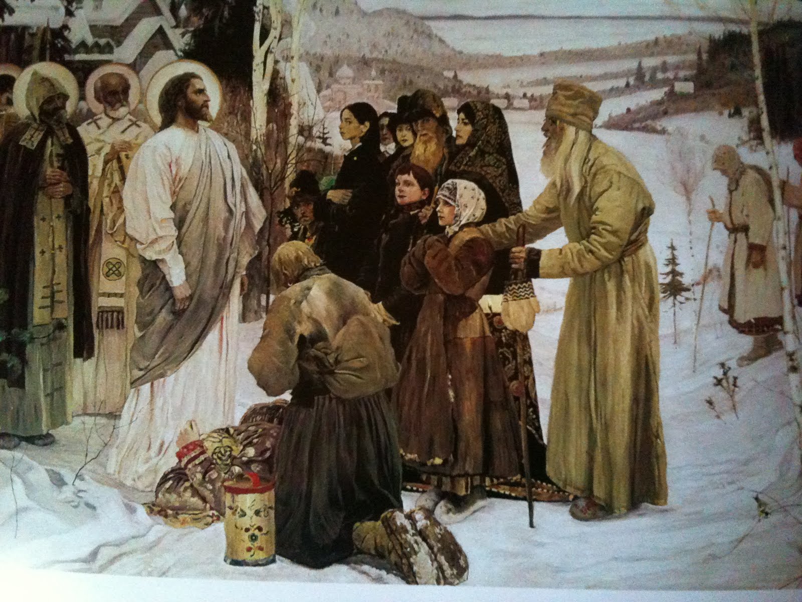 Presbytera Anna: Le Christ apparaissant à la Sainte Russie. (Tableau du ...