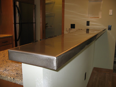 HEAVY METAL WORKS: Stainless Bar Top - Nobel Woods