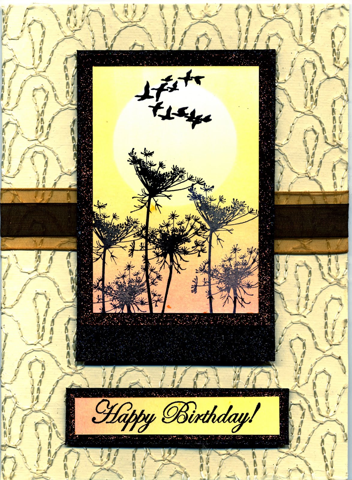 Silverwolf Cards: Sunset Birthday