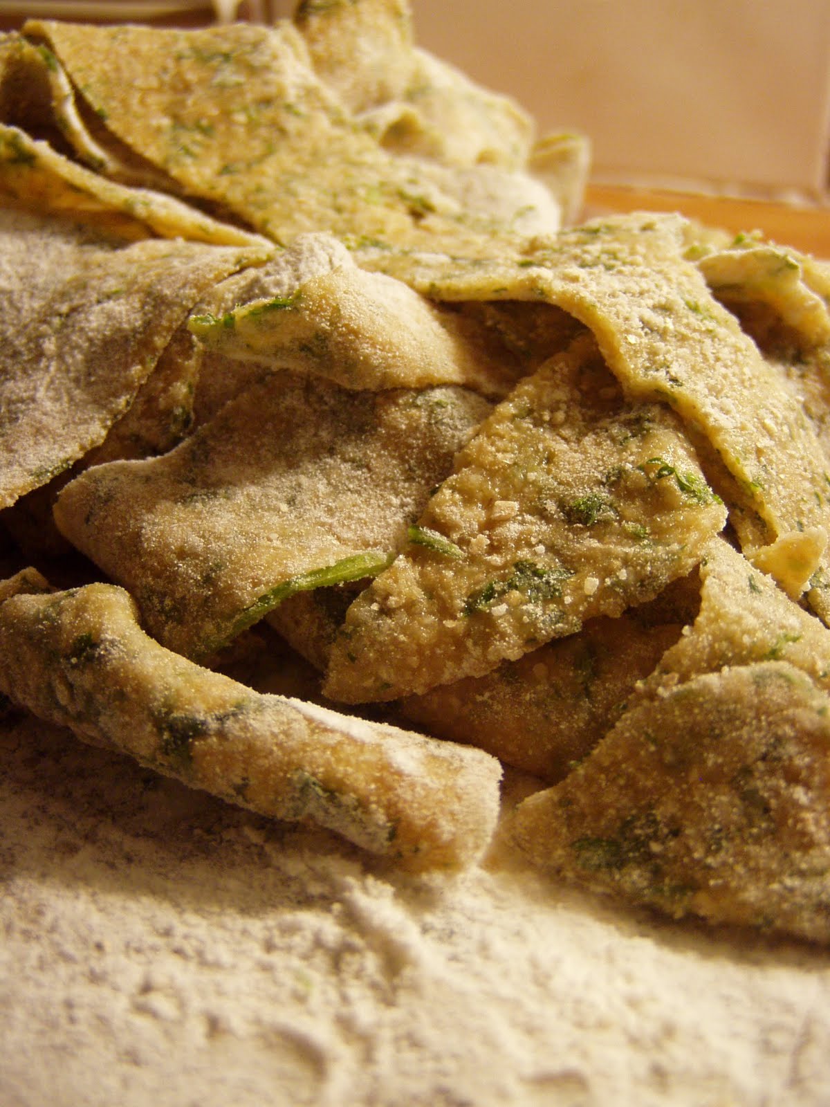 Rustic Parsley Pasta with Lemon Garlic Sauce