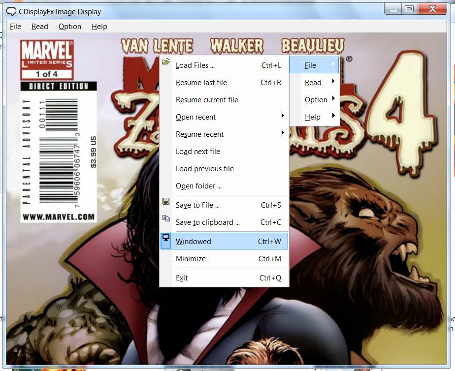 Lectores de comics digitales CBR y CBZ para Windows XP, Vista y 7 - CGnauta blog