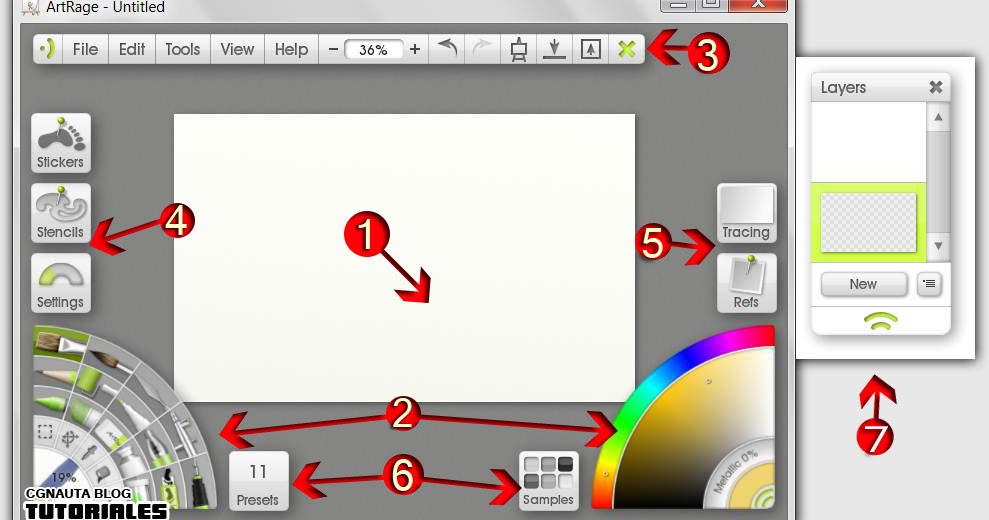ArtRage Studio Pro: Introducción a La interfaz - CGnauta blog