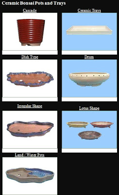 BONSAI KELANTAN: INFO : Jenis-jenis pasu bonsai
