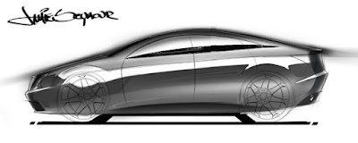 How to draw a Car sketch in side view - tutorial by Jamie Seymour