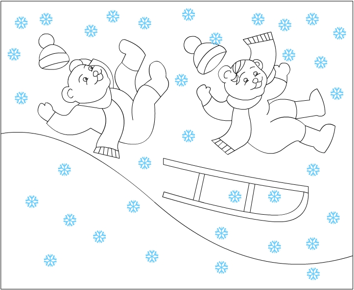 Nicole's Free Coloring Pages: Funny Winter * coloring pages