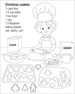Nicole's Free Coloring Pages: Christmas cookies * coloring page