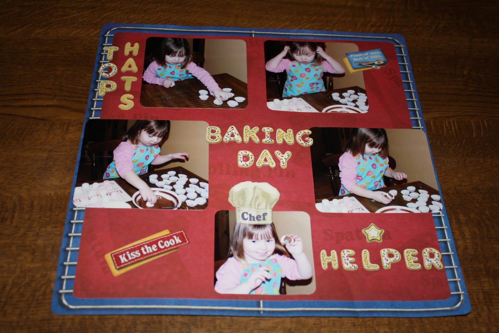 D K Crafts: Scrapbook Layout - Baking Day