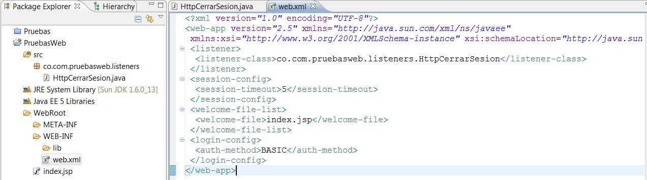 Configurar Cerrar Sesión