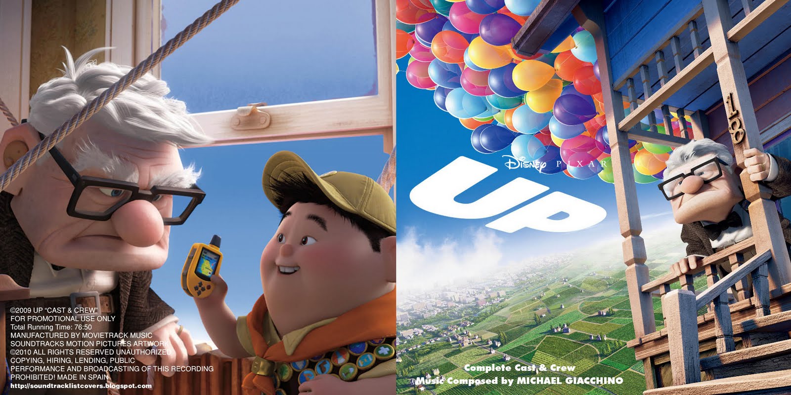 Soundtrack List Covers: Up Cast & Crew (Michael Giacchino)