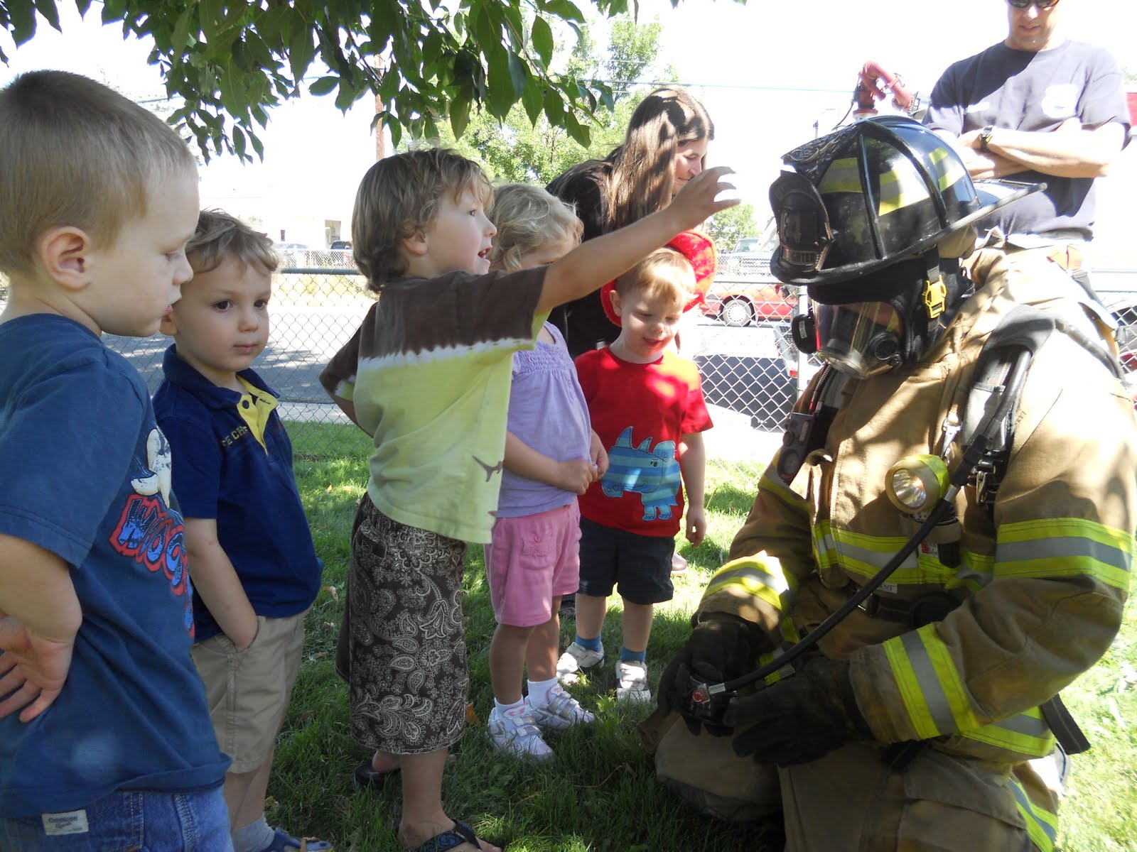 Montessori in Bloom: Fire Safety Talk: Visit From Station 6 Firefighters