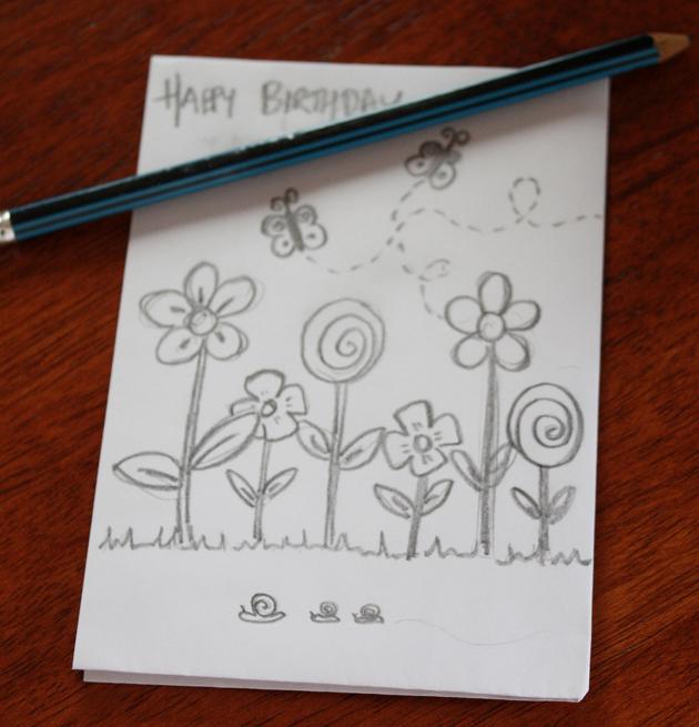 Snickerdoodle Creations: Tutorial : Using Watercolour Pencils to Make Cards