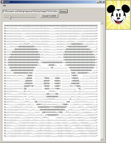 CoDe Maverick ::..: Simple Image-To-ASCII Converter using C#