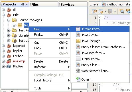 Tutorial Java Netbeans Mysql: Membuat, Membaca dan Menulis File ...