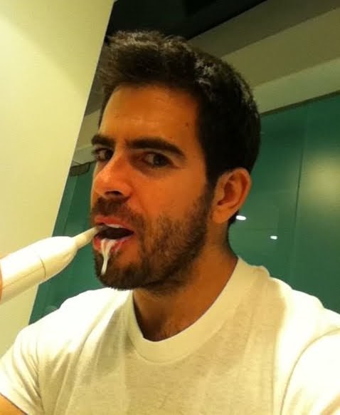 my new plaid pants: Toothbrush Bukakke