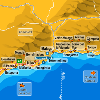 Hotel Torrequebrada - Benalmádena: Localización