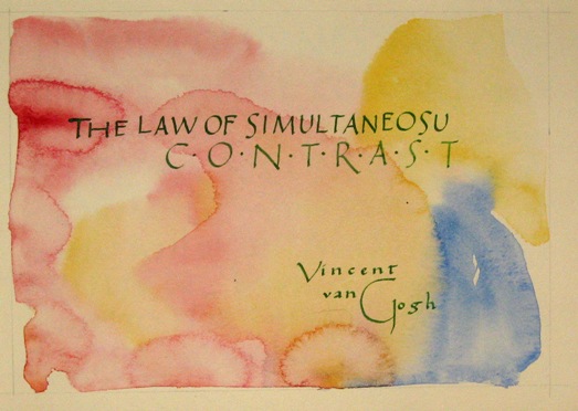 Painting Today: The Law of Simultaneous Contrast by Vincent van Gogh