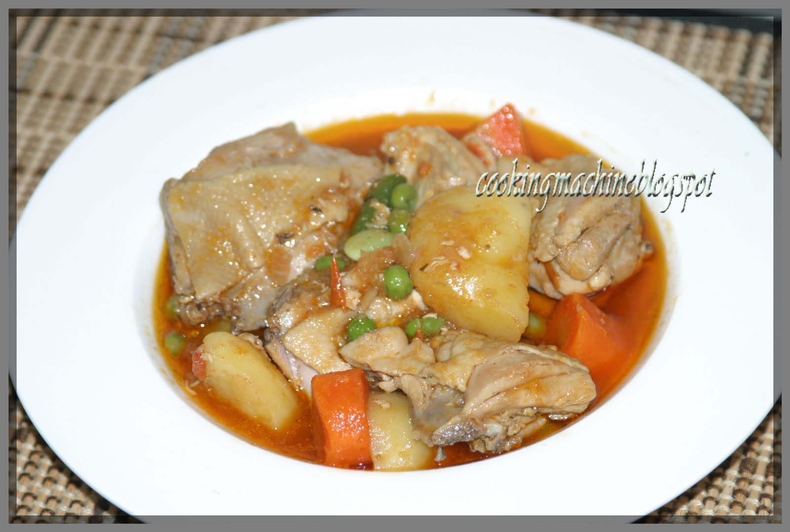 Asian Cooking and More...: Chicken Afritada (Filipino Chicken Stew)