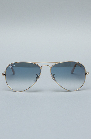 EMM (pronounced EdoubleM): Ray-Ban Large Metal Aviators with Light Blue ...