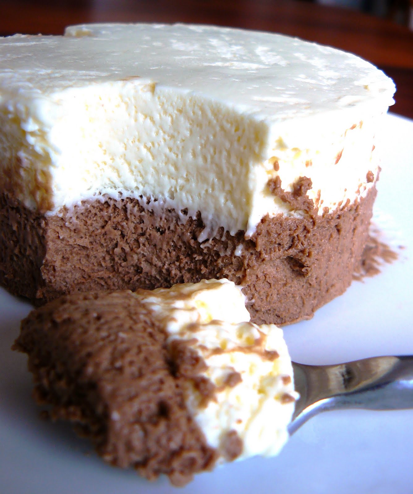 cocina de mercado: Postre de dos chocolates