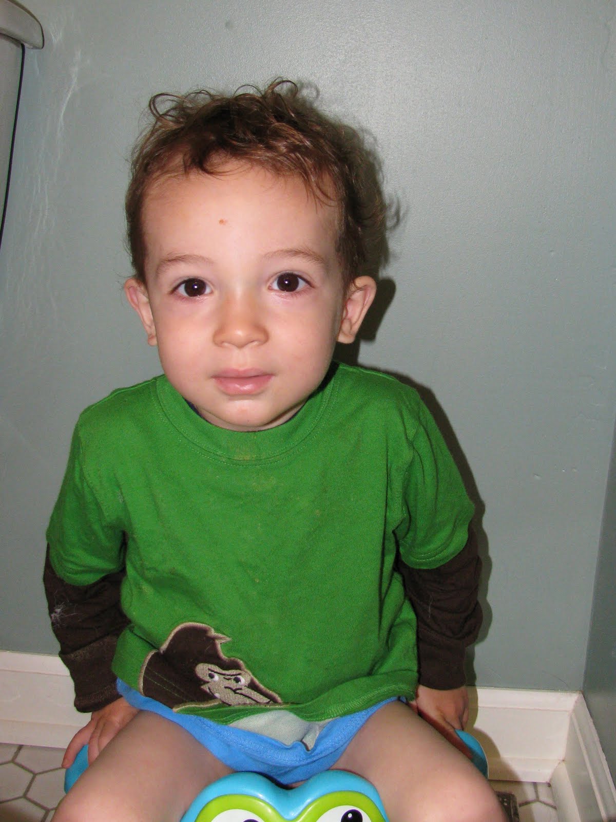 Matt, Alexis, Theo and Franklin!: Pee-pee in the potty!!!!