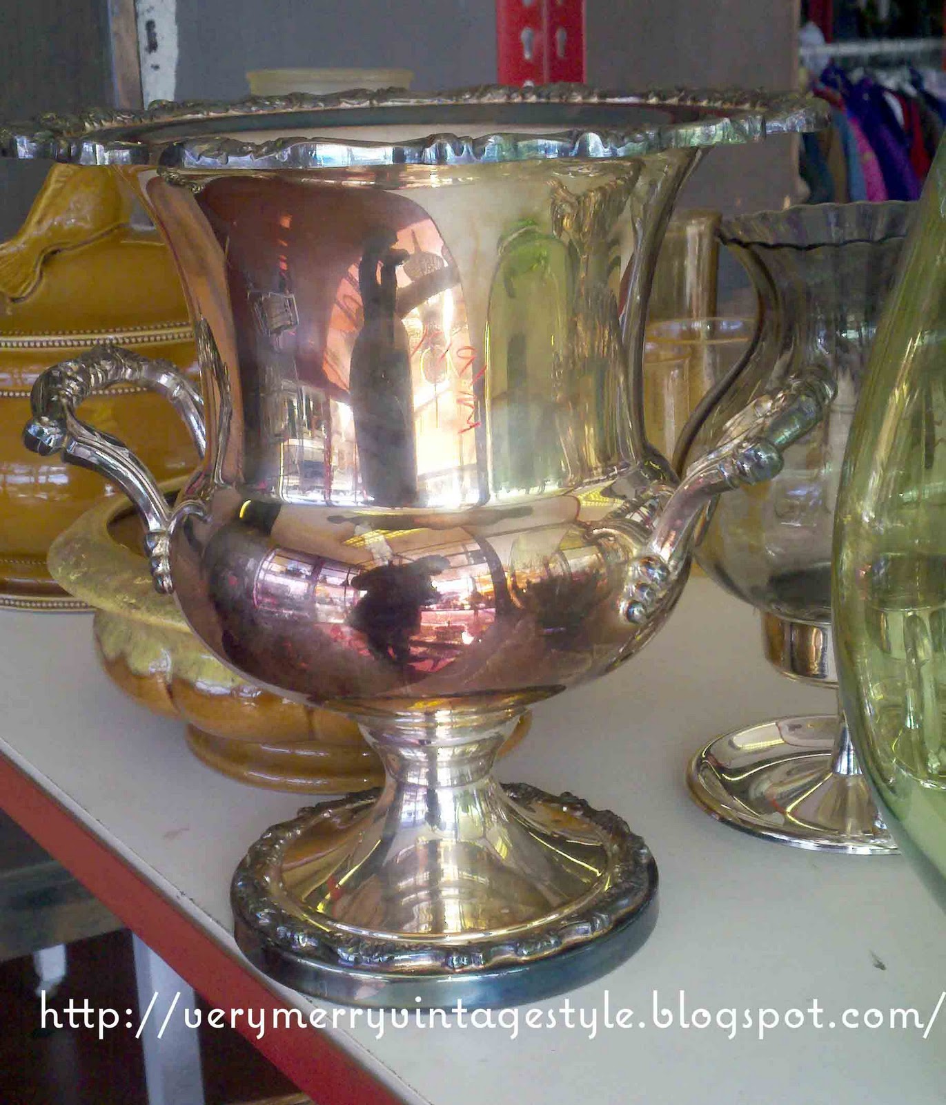 Very Merry Vintage Syle: Opinions Please... Vintage Silver Cup Trophy ...