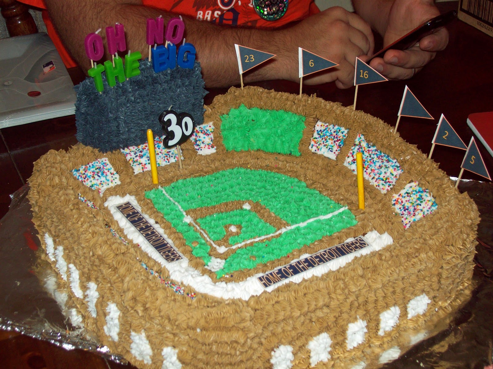 Cakes by Rose: Comerica Park- Baseball Stadium Cake