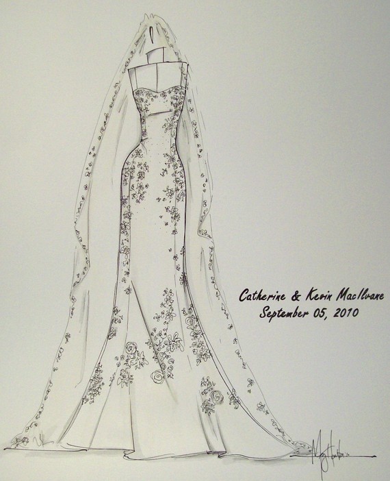 Atelier Renee: Custom Wedding Gown Sketch