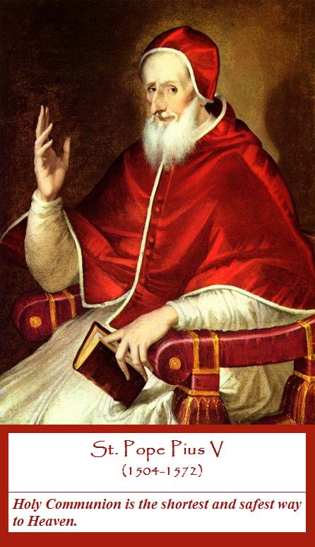 Hilltop Farm: Feast Day: St. Pope Pius V ... protector of the ...