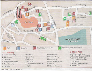 Malaysia Real Estate & Property: KLCC map