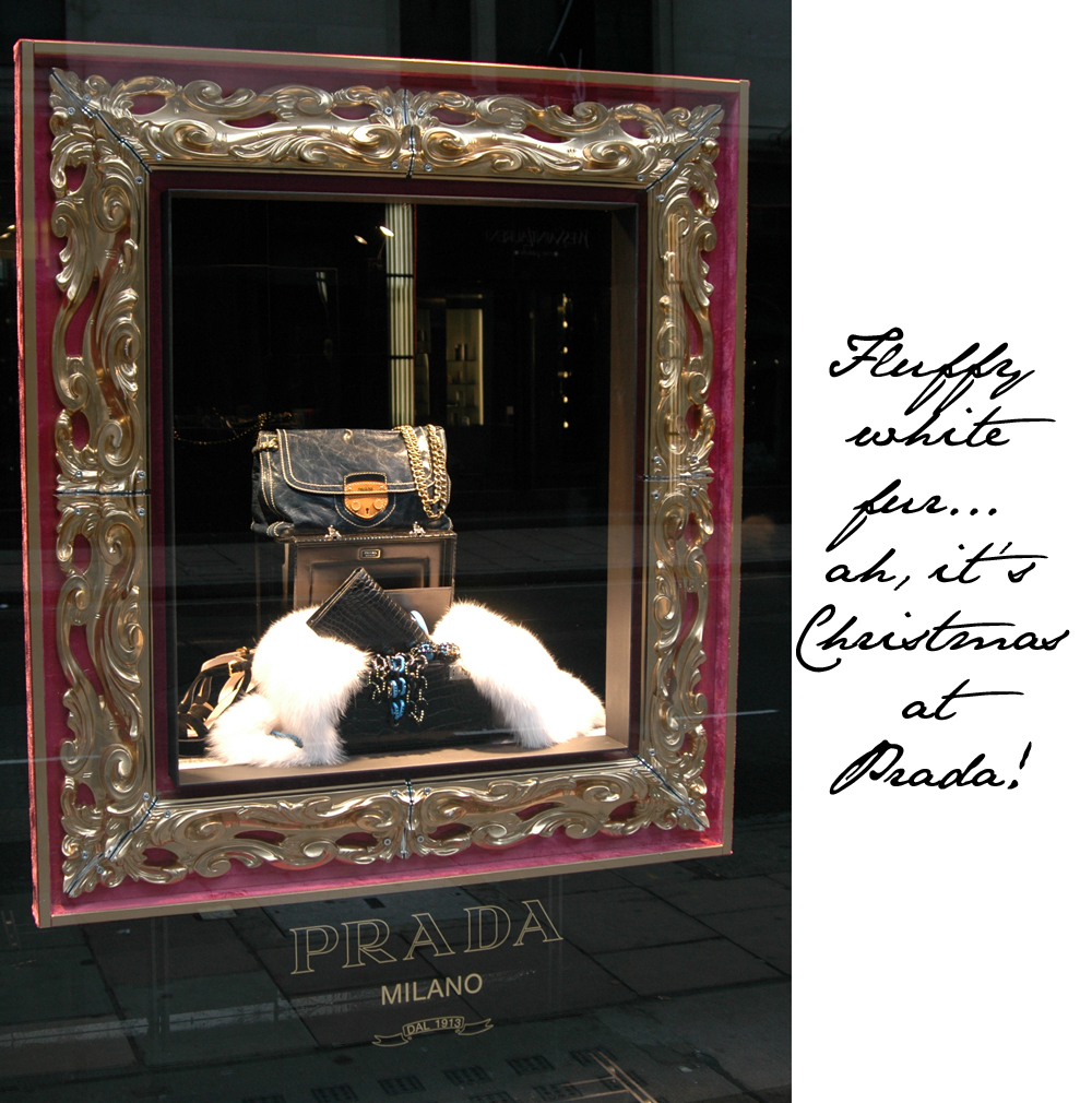 Christmas Window Watch: Prada in London - Emily Jane Johnston
