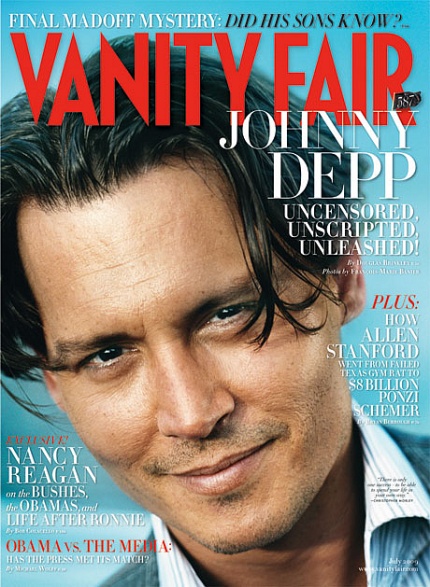 Johnny Depp covers Vanity Fair January 2011, photographed by Annie ...