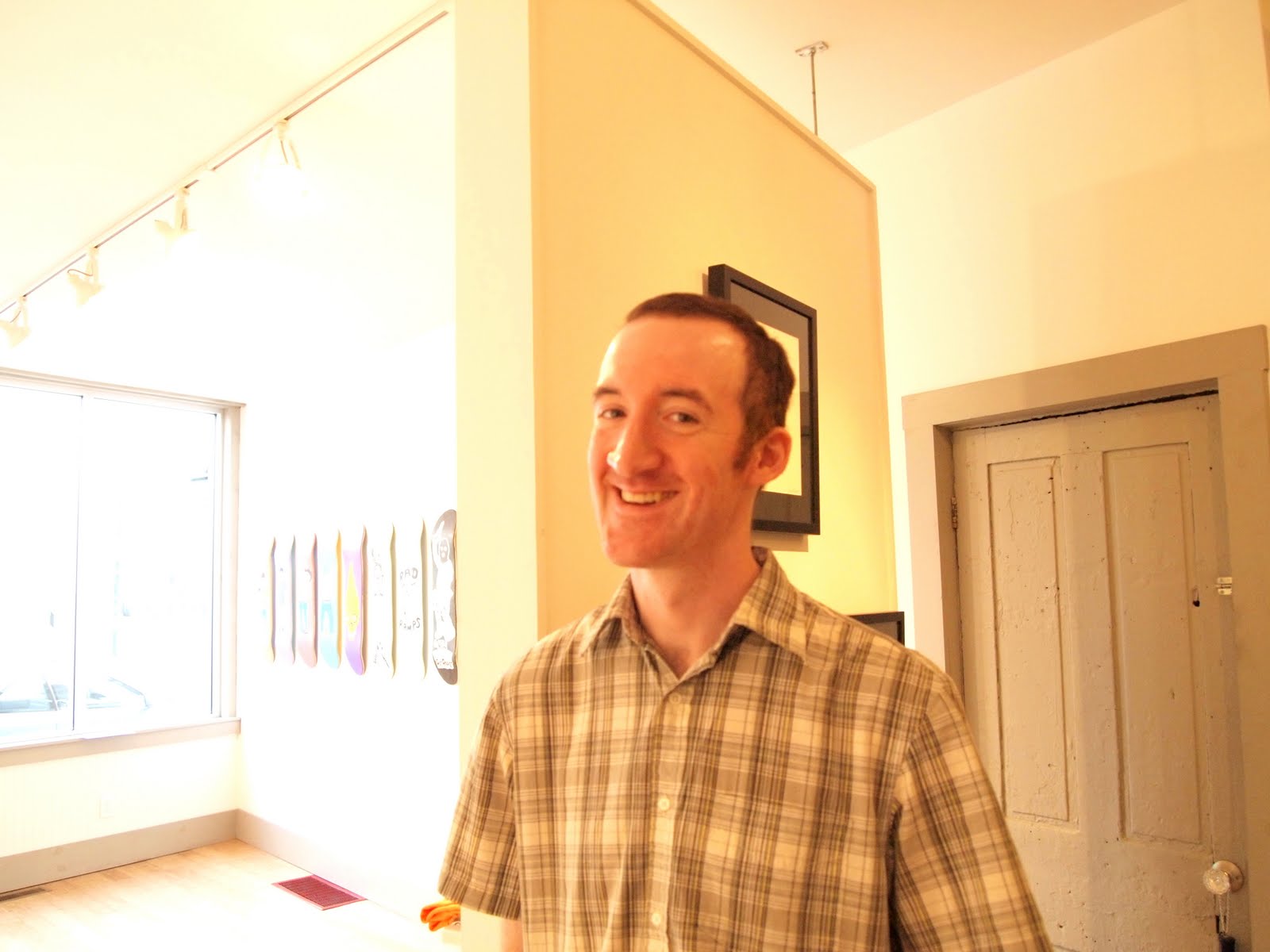 The Slingluff Gallery blog: Getting ready for Alex Duke's opening.