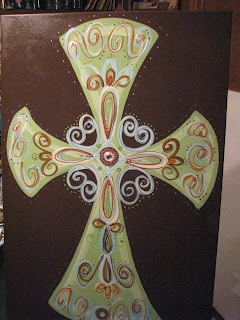 Ooh Wee Designs: Cross Paintings