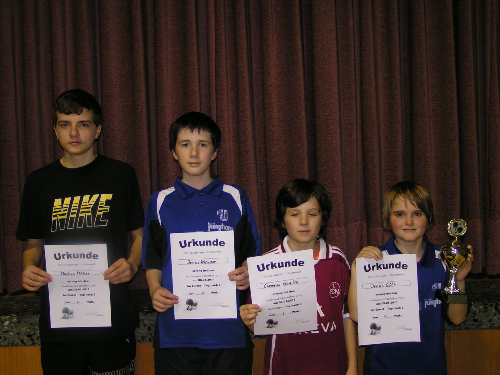 philips block: Vereinsmeisterschaften der Jugend – Florian Ott und Anna ...