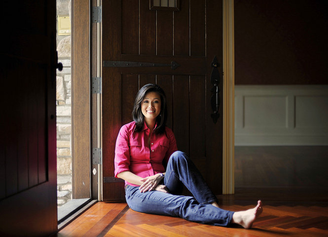 Ladies in Satin Blouses: betty liu - pink blouse