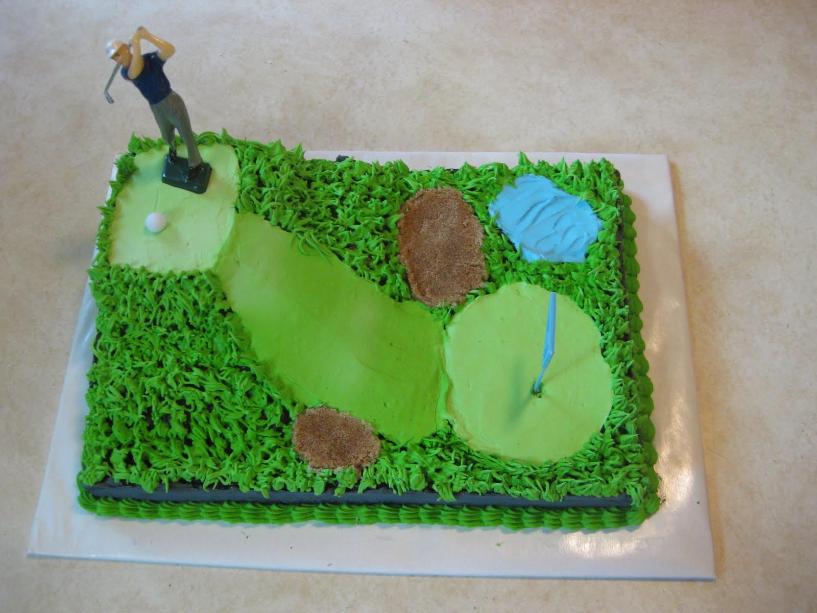 Cakes by the Sugar Cains: David's Birthday Golf Course Cake