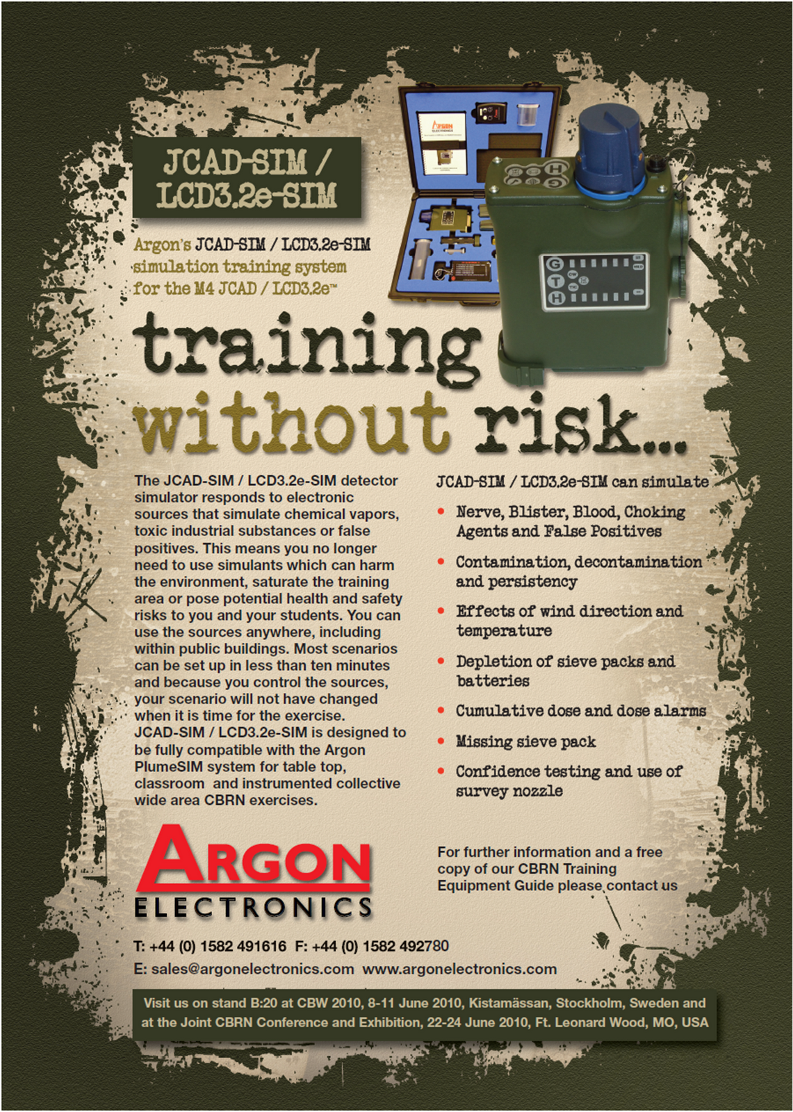 CBRN and HazMat Simulation Training Systems: June 2010
