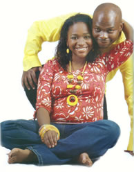 Esther Arunga and Quincy Timberlake (Pregnant Mag)