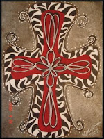 misty dixon designs: cross paintings