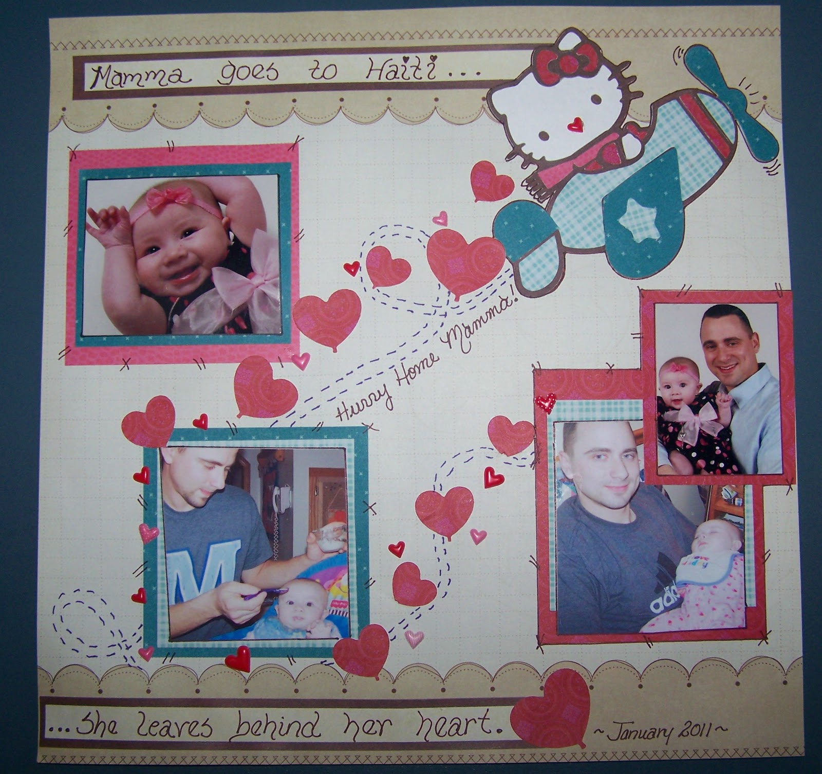 Patti-Lynn Creations: Hello Kitty Scrapbook Layout