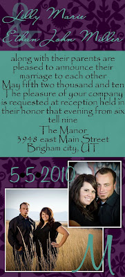 Pretty bird: 4x9 Wedding Invitations