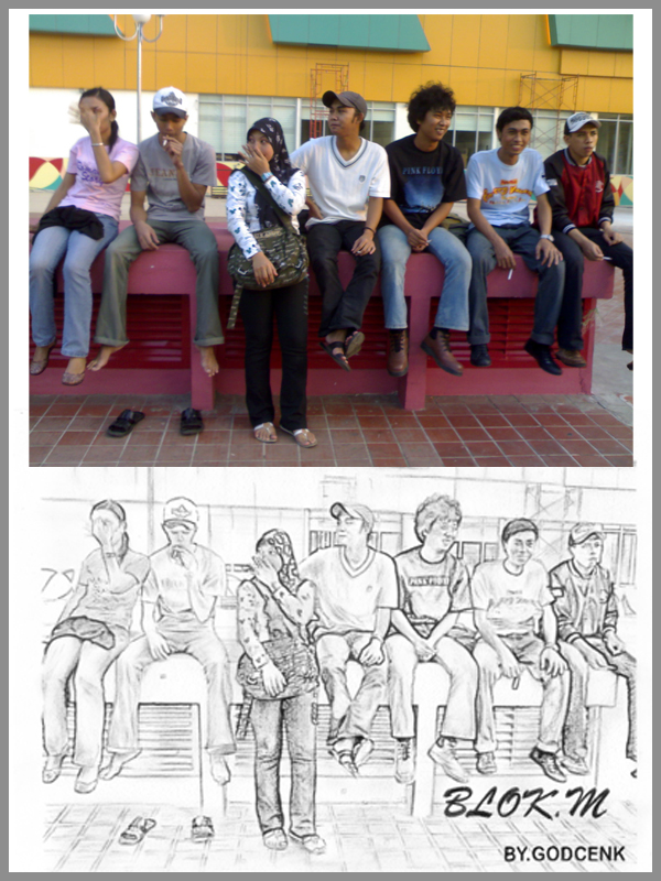 Merubah foto menjadi sketsa