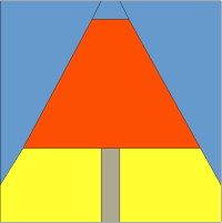 365 Paper Pieced Quilt Blocks: Block #17 - Lamp