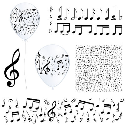 Notas musicales en vector (Musical Notes vectors) | Recursos 2D
