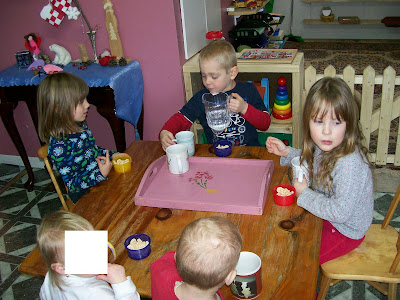 Tree House Preschool Daycare: Little Man was our snack helper today....
