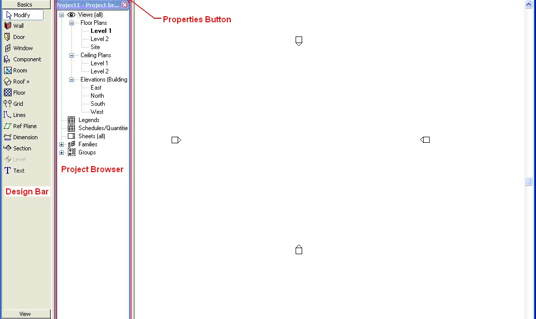 Revit Basics: The Revit Interface 2009