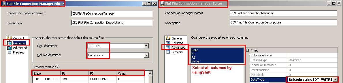 Plexus Sql Looping Through Csv Files Using Ssis