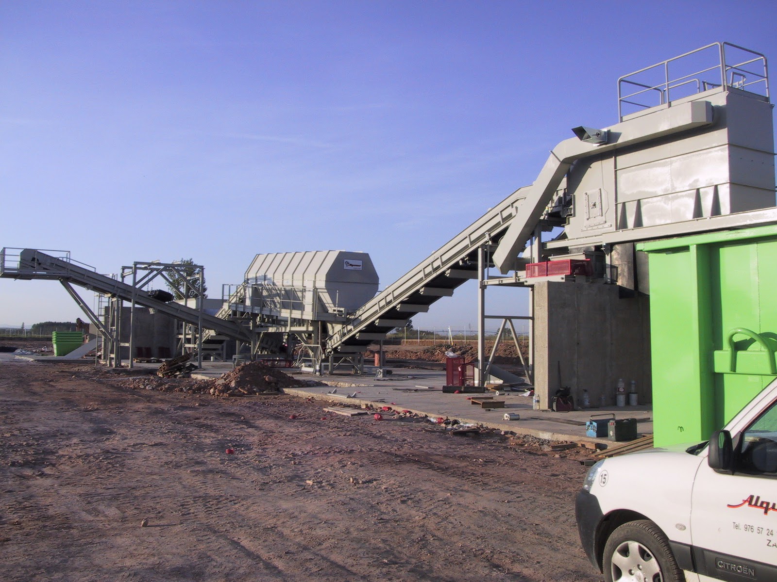 Alquezar: Plantas de reciclaje de escombros